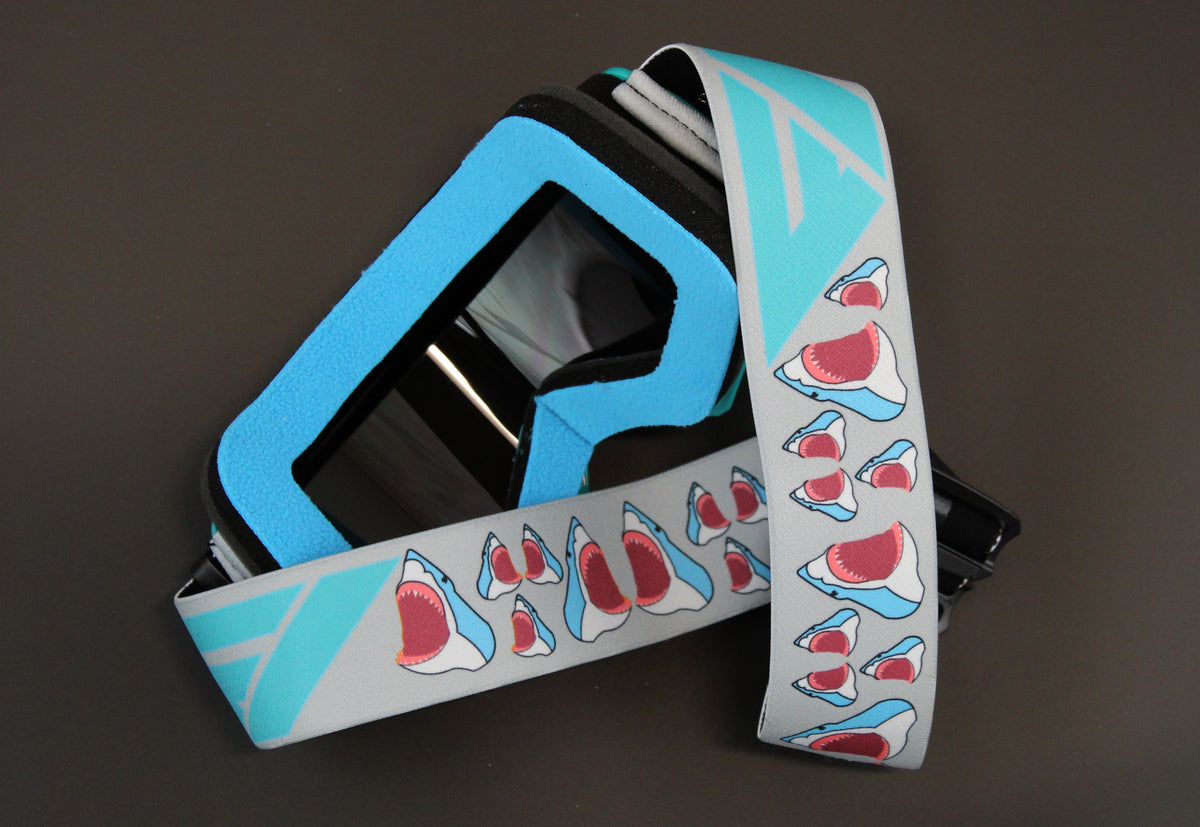Flow Vision Youth Section™ Motocross Goggle: Sharks – Stan Benson Racing
